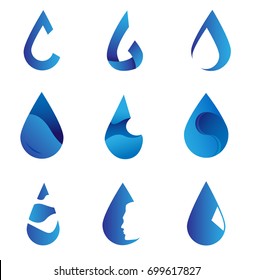 Logo Water Collection Design Vector Graphic Stock Vector (Royalty Free ...
