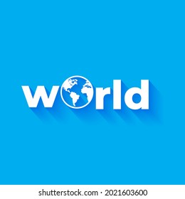 Logo World Vector Icon Text Logo Stock Vector (Royalty Free) 2021603600 ...