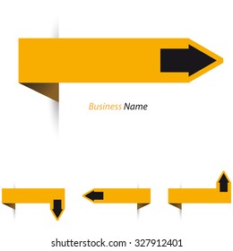 Logo Yellow Arrow Stock Vector (Royalty Free) 327912401 | Shutterstock