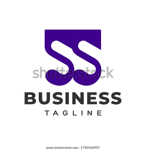 Logomark Blue S Logo Slogan Stock Vector (Royalty Free) 1790566907 ...