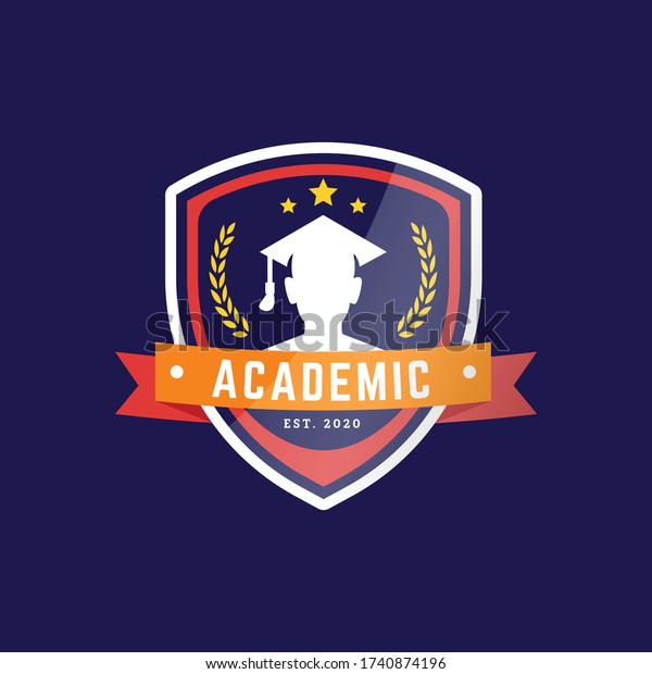 Logos Academic Groups Schools This Logo Stock Vector (Royalty Free ...