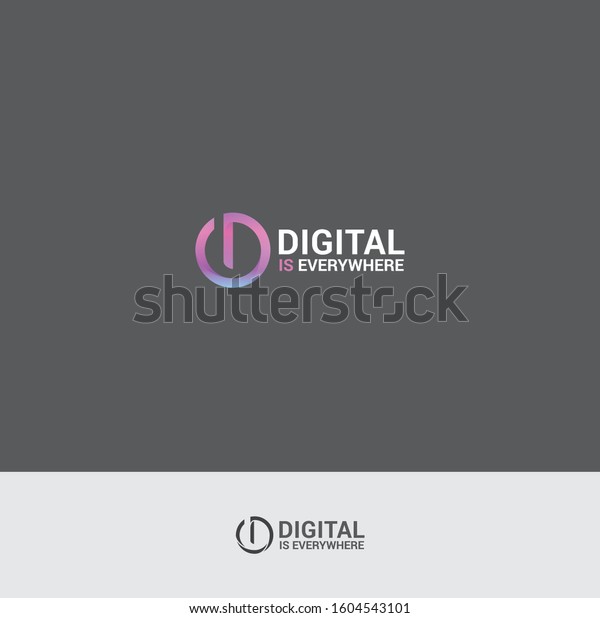 Logos Business Digital Consulting Simple Style Stock Vector (Royalty ...