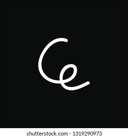 Logos Made Small Letters C E Stock Vector (Royalty Free) 1319290973 ...