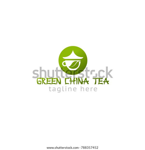 Logotype Green China Tea Logo Vector Stock Vector (Royalty Free ...