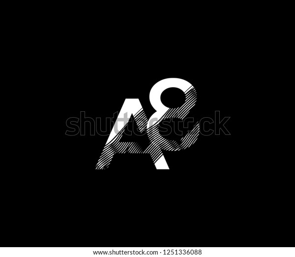 Logotype Letter A8 Zebra Lines Stripes Stock Vector (Royalty Free ...
