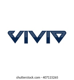 Logotype Vivid Word Logo Vector Stock Vector (Royalty Free) 407115265 ...