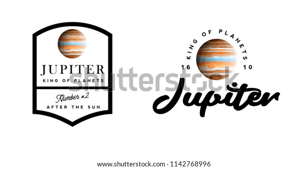 Logotypes Jupiter Company Logo Concept Realistic Stock Vector (Royalty ...