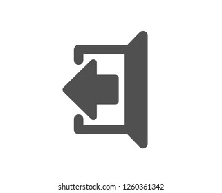 Logout Arrow Icon Sign Out Symbol Stock Vector (Royalty Free ...