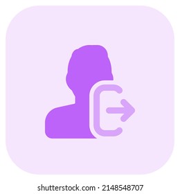 Logout Screen Working Portfolio User Stock Vector (Royalty Free ...