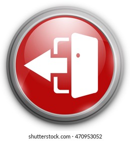 Logout Sign Icon Sign Out Button Stock Vector (Royalty Free) 470953052 ...