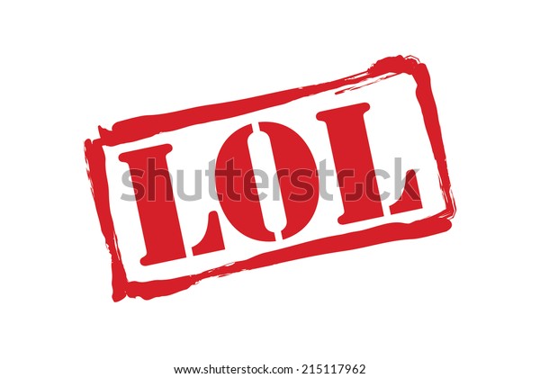 Lol Red Rubber Stamp Vector Over Stock Vector (Royalty Free) 215117962 ...