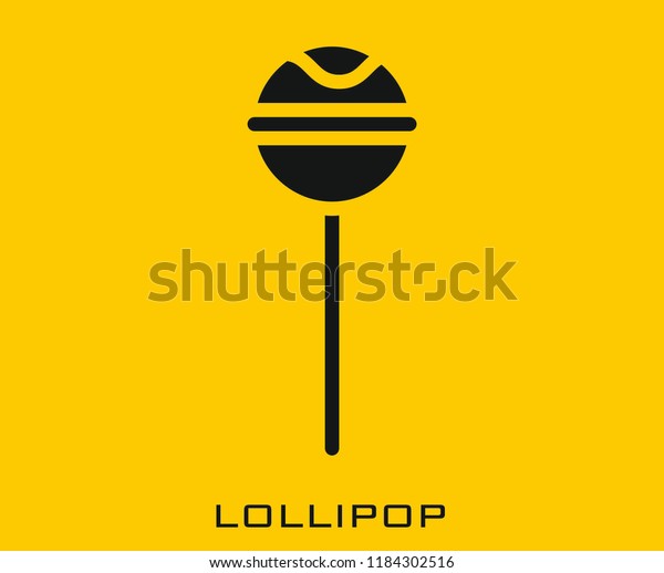 Lollipop Icon Signs Stock Vector (Royalty Free) 1184302516 | Shutterstock