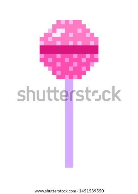Lollipop Pixel Art 8 Bit Object Stock Vector (Royalty Free) 1451539550 ...