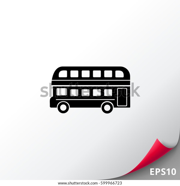 London Bus Icon Stock Vector (Royalty Free) 599966723 | Shutterstock