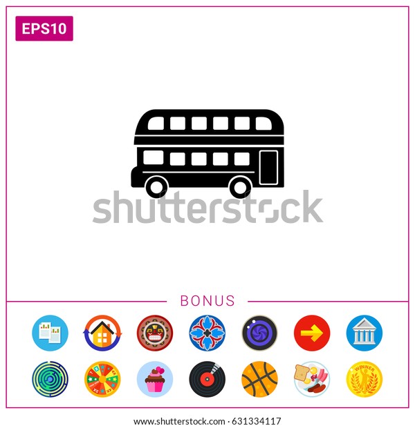 London Bus Icon Stock Vector (Royalty Free) 631334117 | Shutterstock