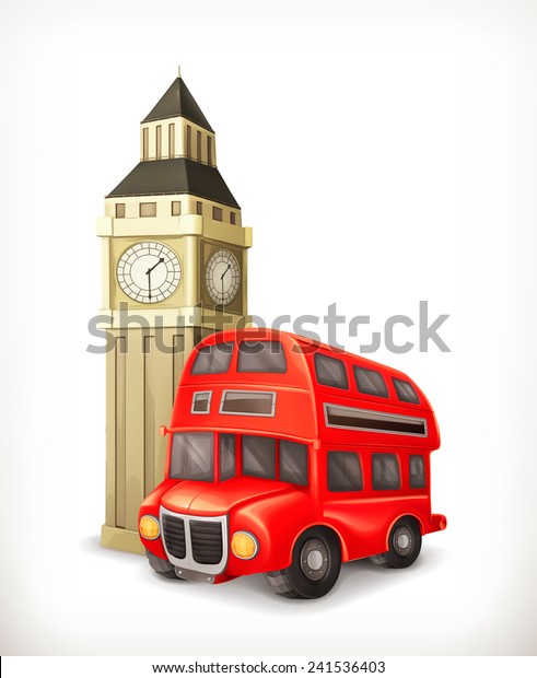 London Bus Vector Illustration Stock Vector (Royalty Free) 241536403
