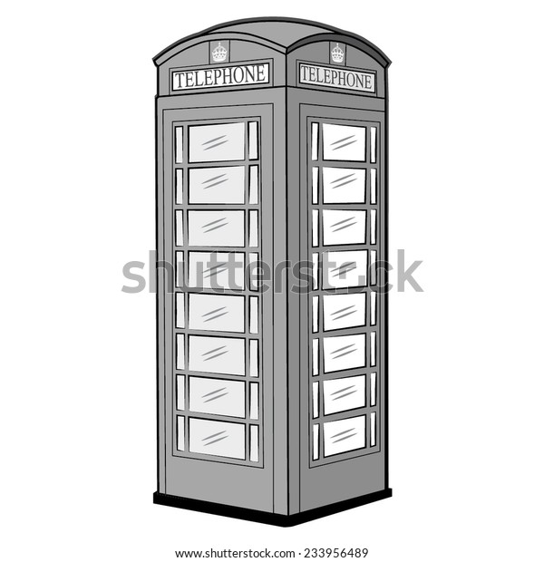 London Call Box Illustration Vector Stock Vector (Royalty Free ...