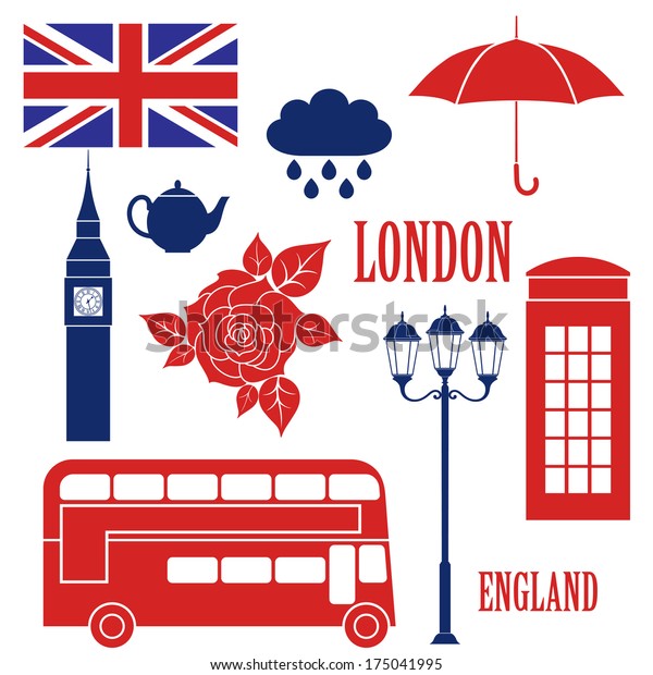 London Icon Set Vector Illustration Stock Vector (Royalty Free ...
