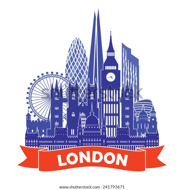 London Skyline Vector Illustration Stock Vector (Royalty Free) 241793671