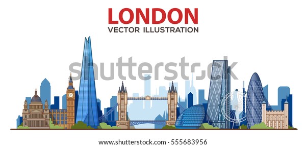 London Skyline Vector Illustration Stock Vector (Royalty Free ...