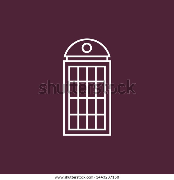 London Telephone Box Vector Icon Stock Vector (Royalty Free) 1443237158 ...