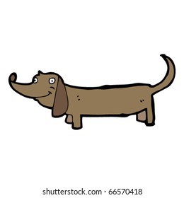 Long Dog Cartoon Stock Vector (Royalty Free) 66570418 | Shutterstock