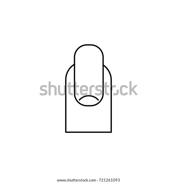 Long Fingernail Icon Stock Vector (Royalty Free) 721261093 | Shutterstock