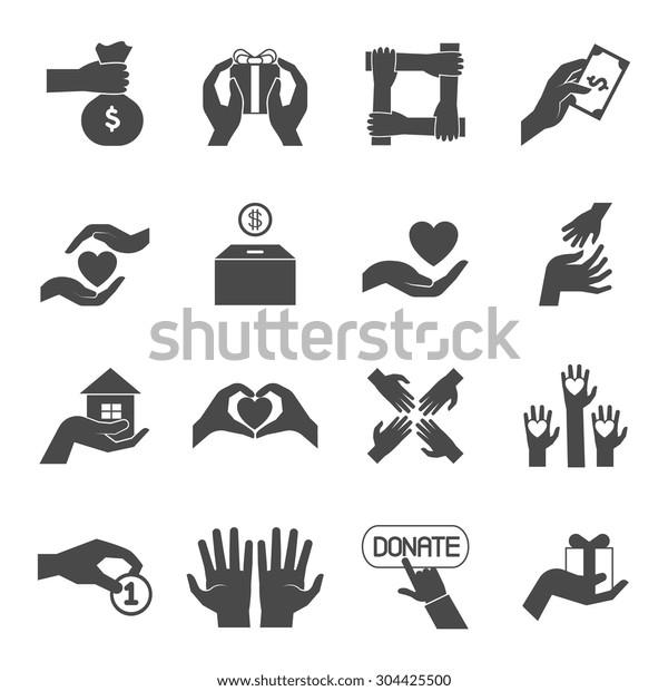Long Hands Giving Help Love Support Stock Vector (Royalty Free ...