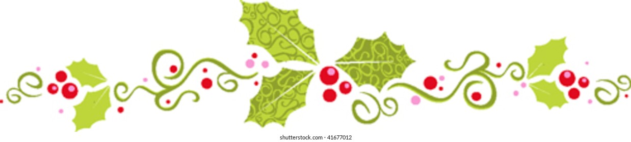Long Holly Banner Stock Vector (Royalty Free) 41677012 | Shutterstock