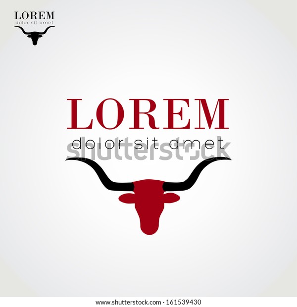 Long Horn Steer Vector Icon Stock Vector (Royalty Free) 161539430 ...