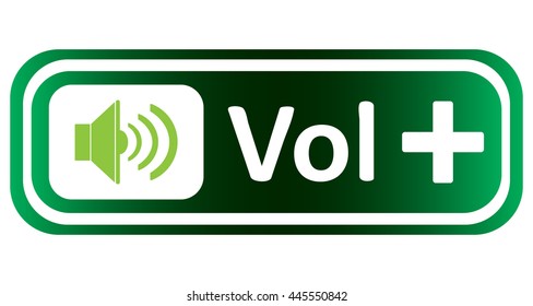 Long Icon Green Vol Plus Sign Stock Vector (Royalty Free) 445550842 ...