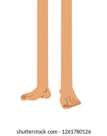 Long Men Legs Isolated Human Pins Stock Vector (Royalty Free ...