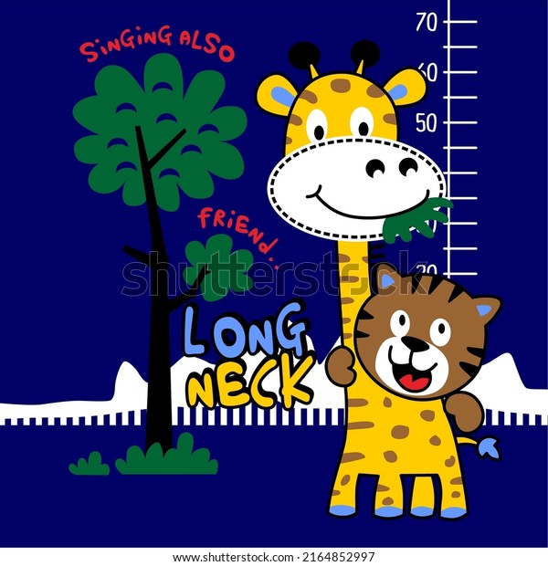 Long Neck Cartoon Vector Design Stock Vector (Royalty Free) 2164852997 ...
