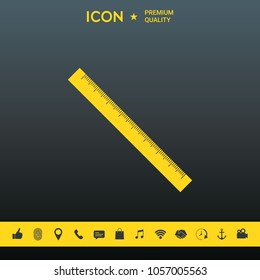 Long Ruler Icon Stock Vector (Royalty Free) 1057005563 | Shutterstock