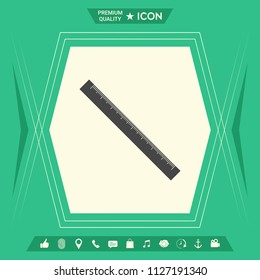 Long Ruler Icon Stock Vector (Royalty Free) 1127191340 | Shutterstock