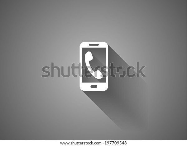 Long Shadow Call Out Icon Stock Vector (Royalty Free) 197709548 ...