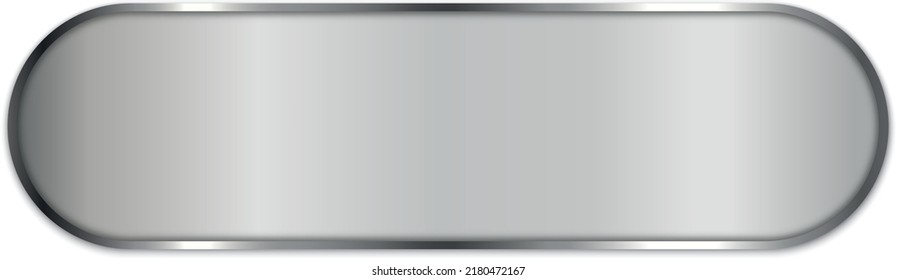 Long Silver Ribbon Banner Silver Frame Stock Vector (Royalty Free ...