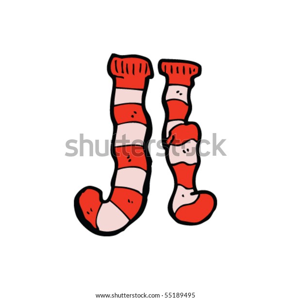 Long Socks Cartoon Stock Vector (Royalty Free) 55189495 | Shutterstock