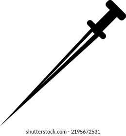 Long Sword Icon Vector Logo Template Stock Vector (Royalty Free ...