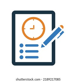 Long Term Contract Icon Simple Editable Stock Vector (Royalty Free ...