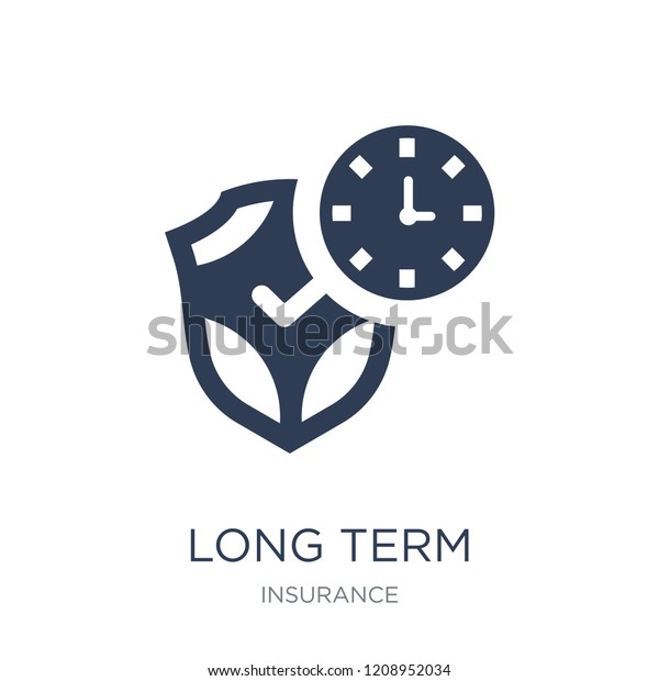 Long Term Protection Icon Trendy Flat Stock Vector (Royalty Free ...
