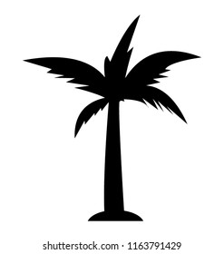 Long Trunk Palm Tree Stock Vector (Royalty Free) 1163791429 | Shutterstock