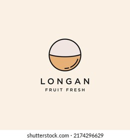 Longan Fruit Logo Icon Design Template Stock Vector (Royalty Free ...