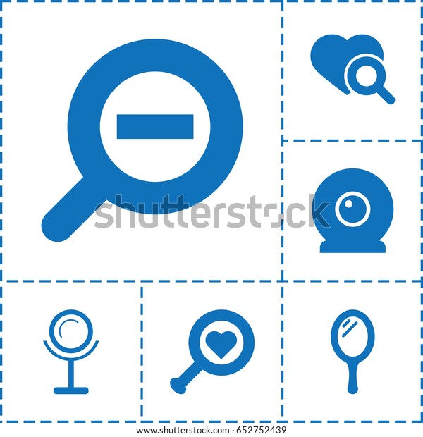 Look Icon Set 6 Look Filled Stock Vector (Royalty Free) 652752439 ...