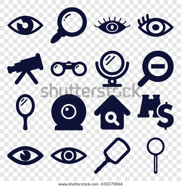 Look Icons Set Set 16 Look Stock Vector (Royalty Free) 650270866 ...