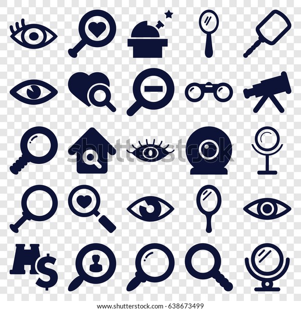Look Icons Set Set 25 Look Stock Vector (Royalty Free) 638673499 ...