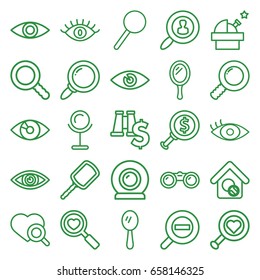 Look Icons Set Set 25 Look Stock Vector (Royalty Free) 658146325 ...