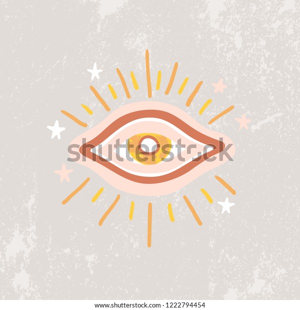Look Into Future Eye Typography Graphic Stock Vector (Royalty Free ...