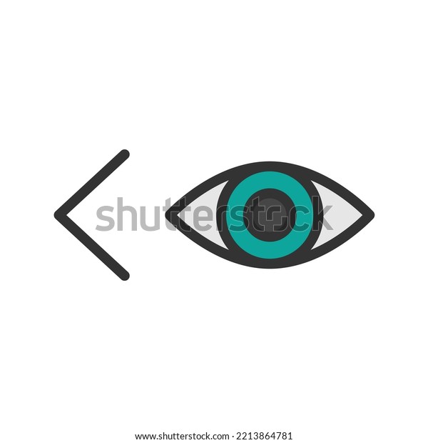 Look Left Icon Vector Image Can Stock Vector (Royalty Free) 2213864781 ...