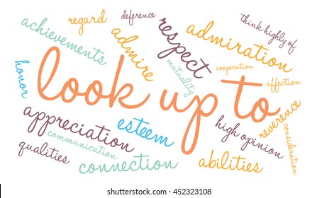 Look Word Cloud On White Background Stock Vector (Royalty Free ...